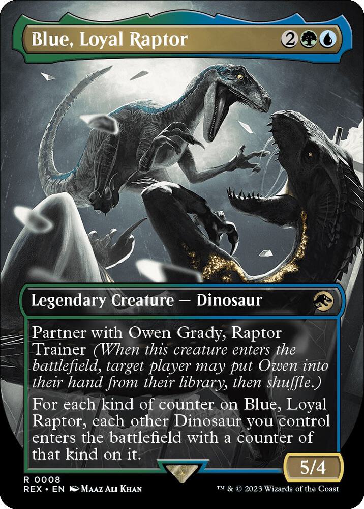 Blue, Loyal Raptor (Borderless) - Universes Beyond: Jurassic World Col ...